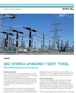Unigrid Substation Automation Verification Software